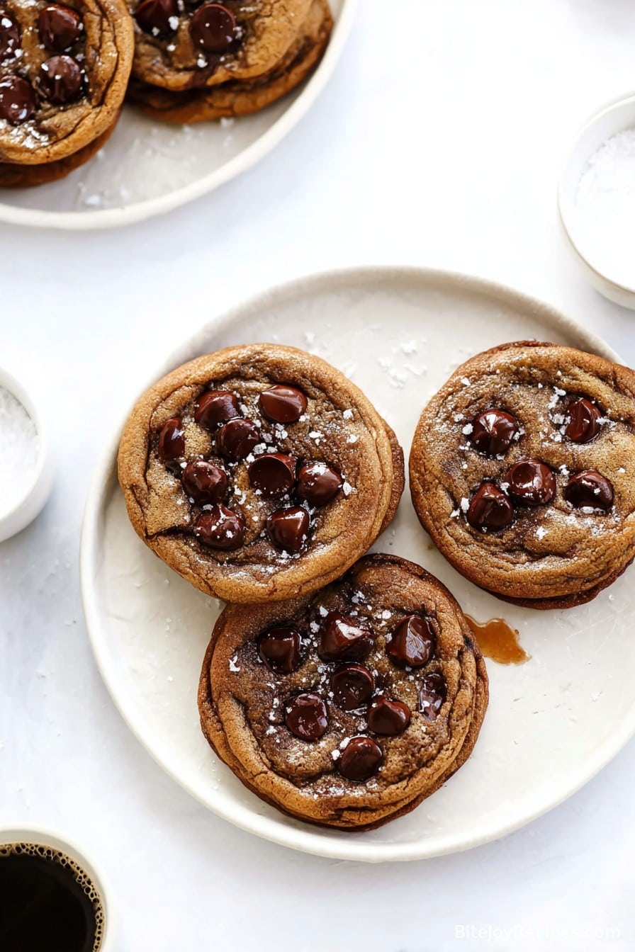 Espresso Chocolate Chip Cookies - bitejoyrecipes.com